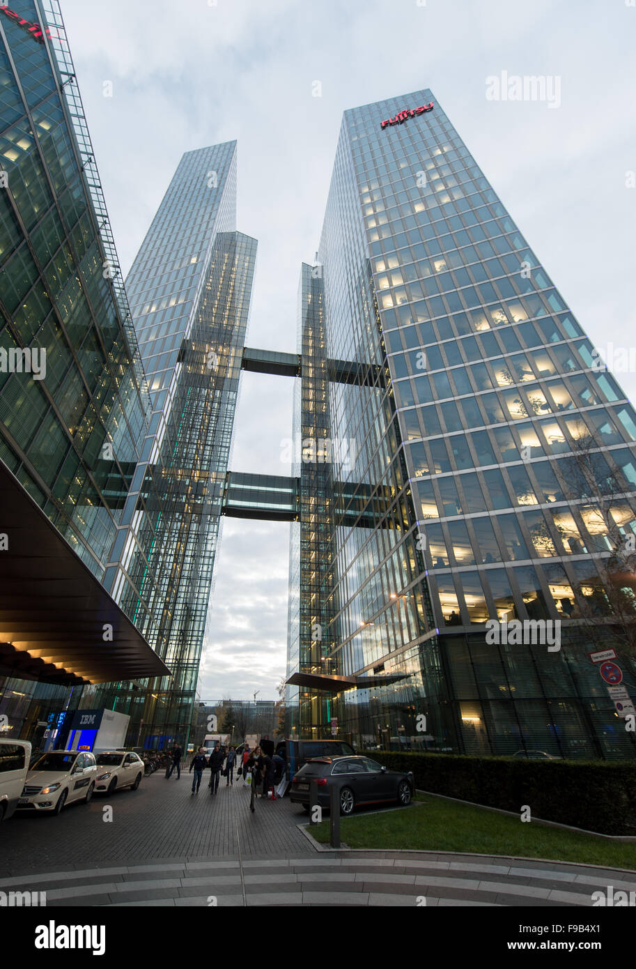 Munich, Germany. 15th Dec, 2015. The Highlight Towers in Munich Stock ...