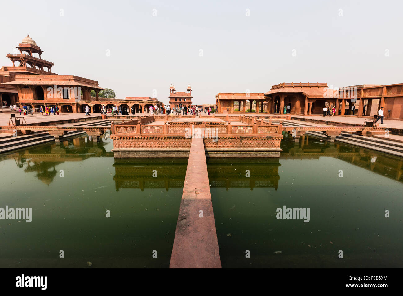 The beautifully preserved red sandstone city of Fatepuhr Sikri in Agra ...