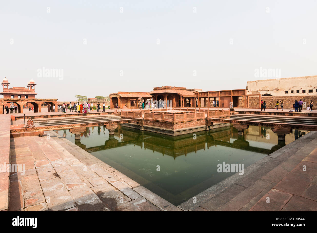 The beautifully preserved red sandstone city of Fatepuhr Sikri in Agra ...