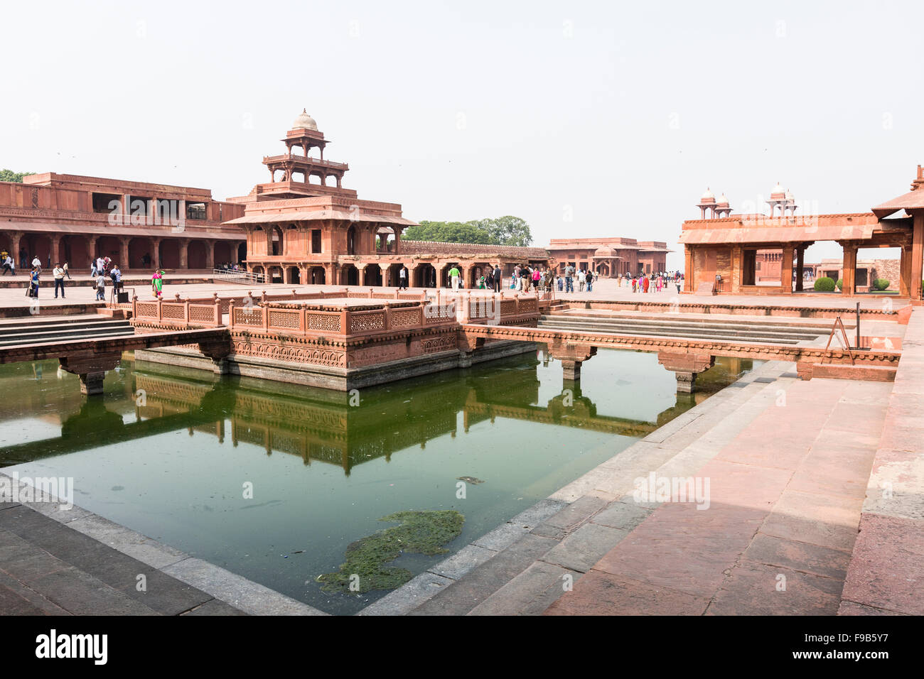 The beautifully preserved red sandstone city of Fatepuhr Sikri in Agra ...