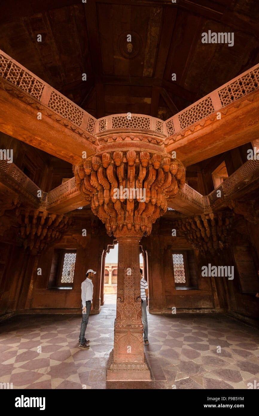 The beautifully preserved red sandstone city of Fatepuhr Sikri in Agra ...
