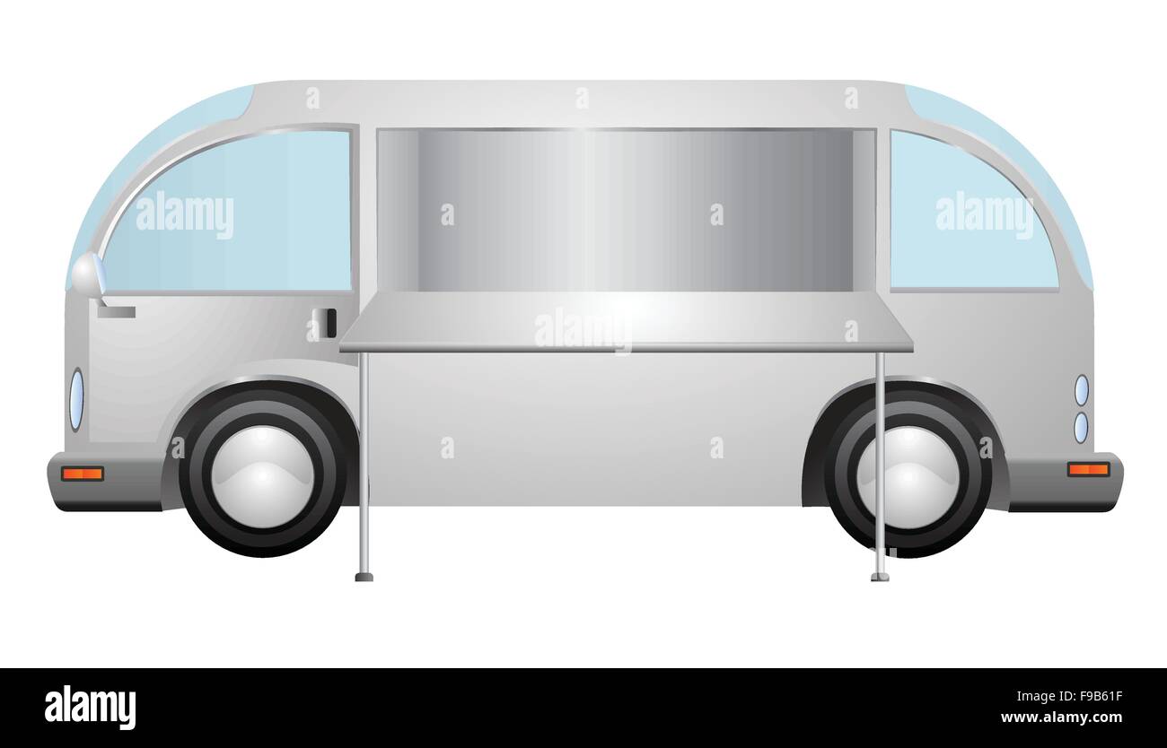 Retro food van Cut Out Stock Images & Pictures - Alamy
