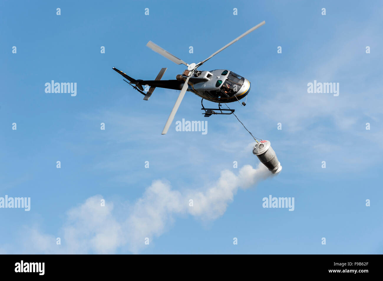 Liming a lake Stock Photo - Alamy