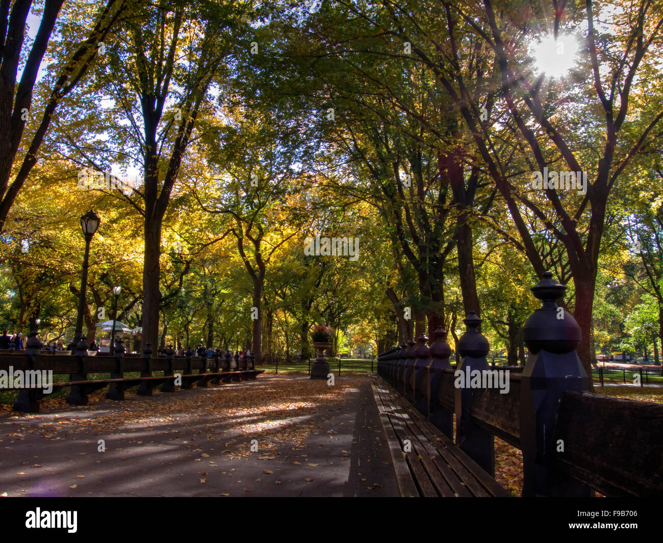 Lamp and park bench hi-res stock photography and images - Alamy