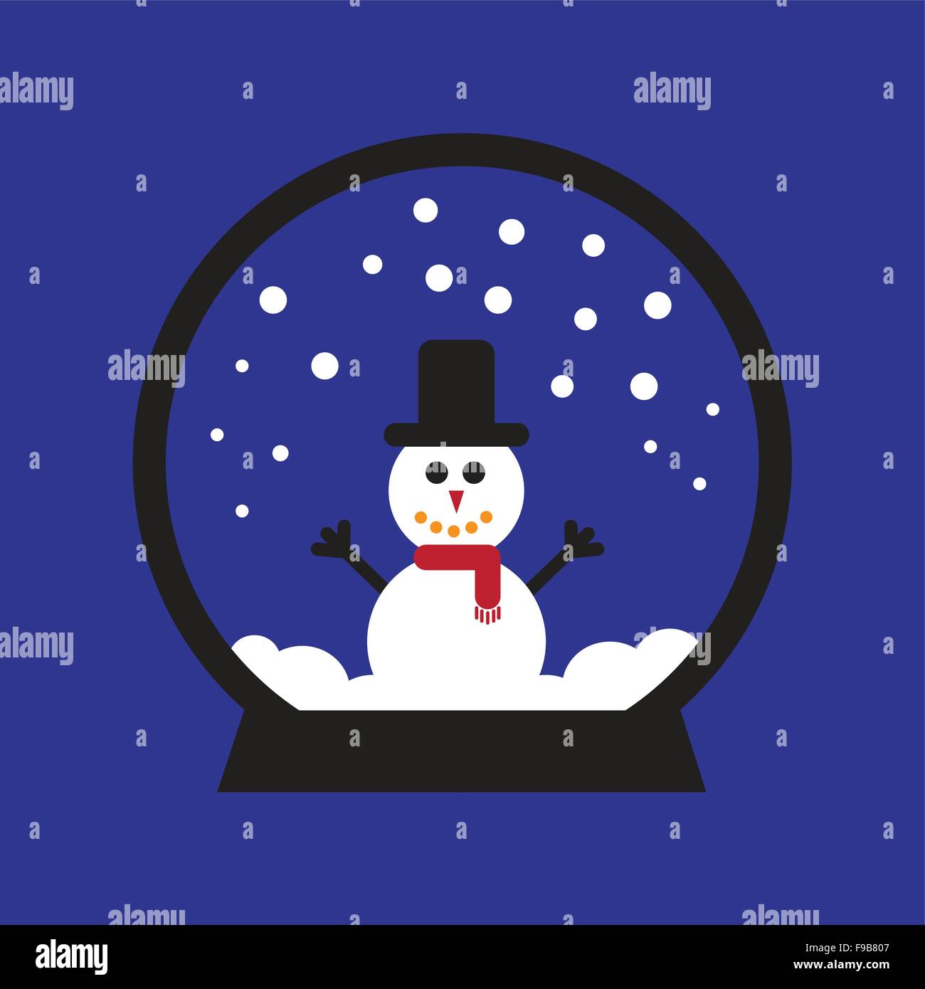 Festive snowman christmas light Stock Vector Images - Alamy