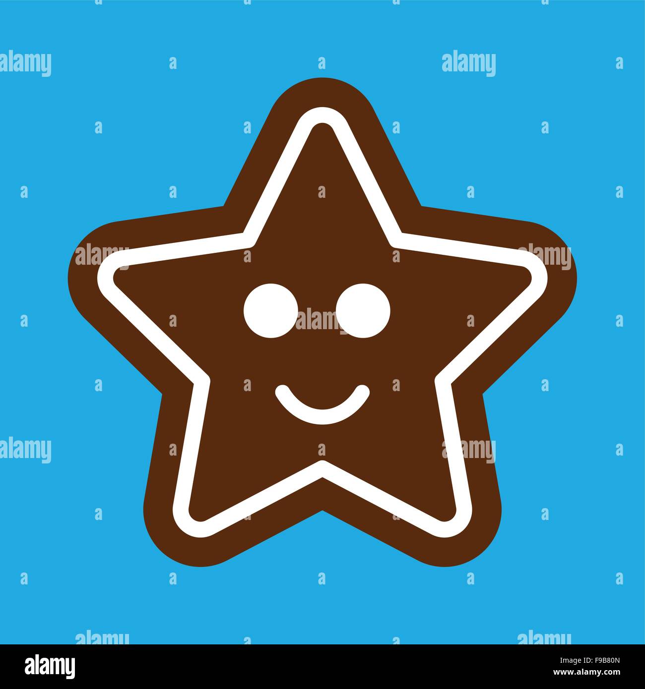 Gingerbread icing on tree Stock Vector Images - Alamy