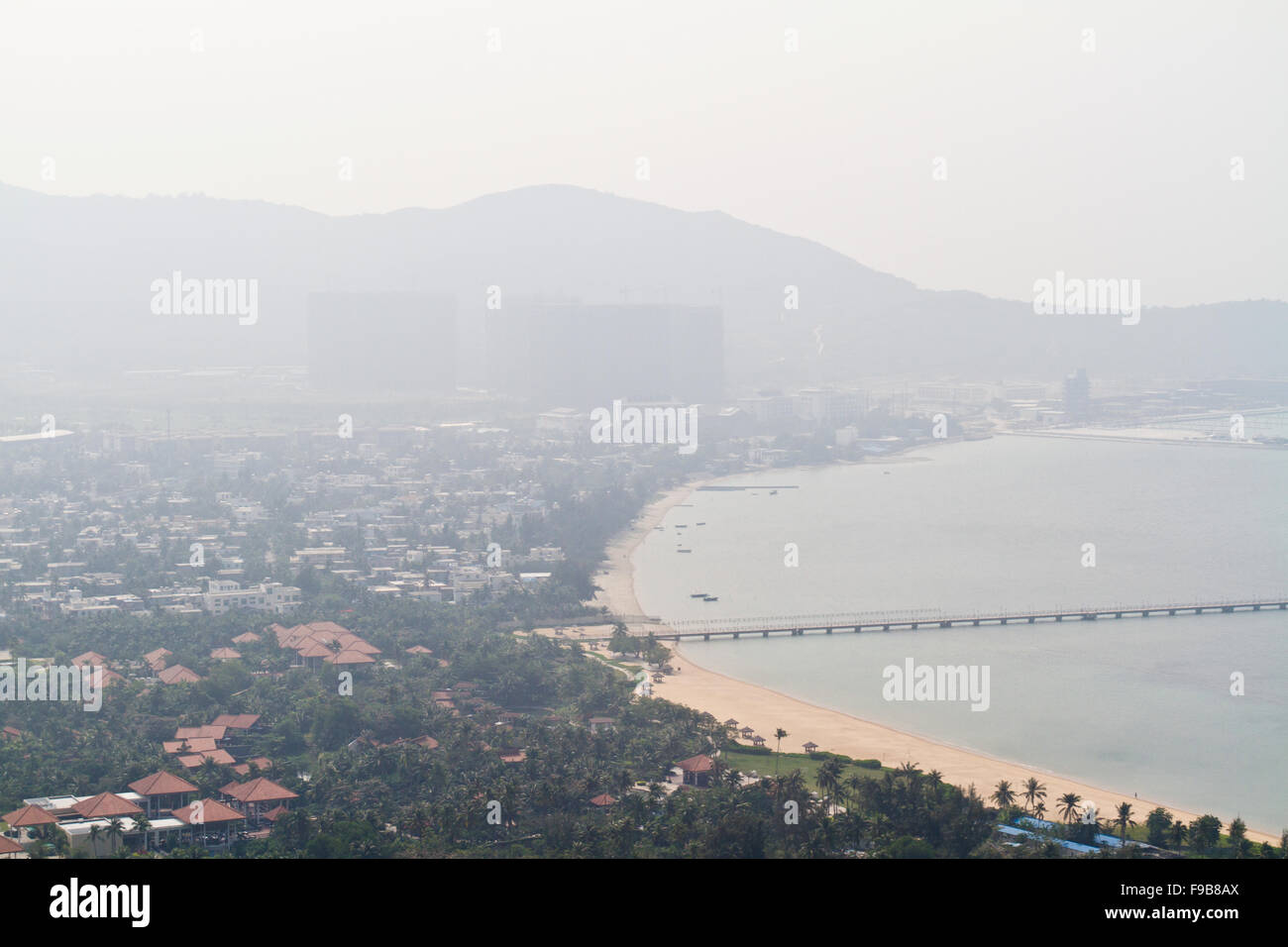 China Hainan island, city of Sanya aerial view Stock Photo - Alamy