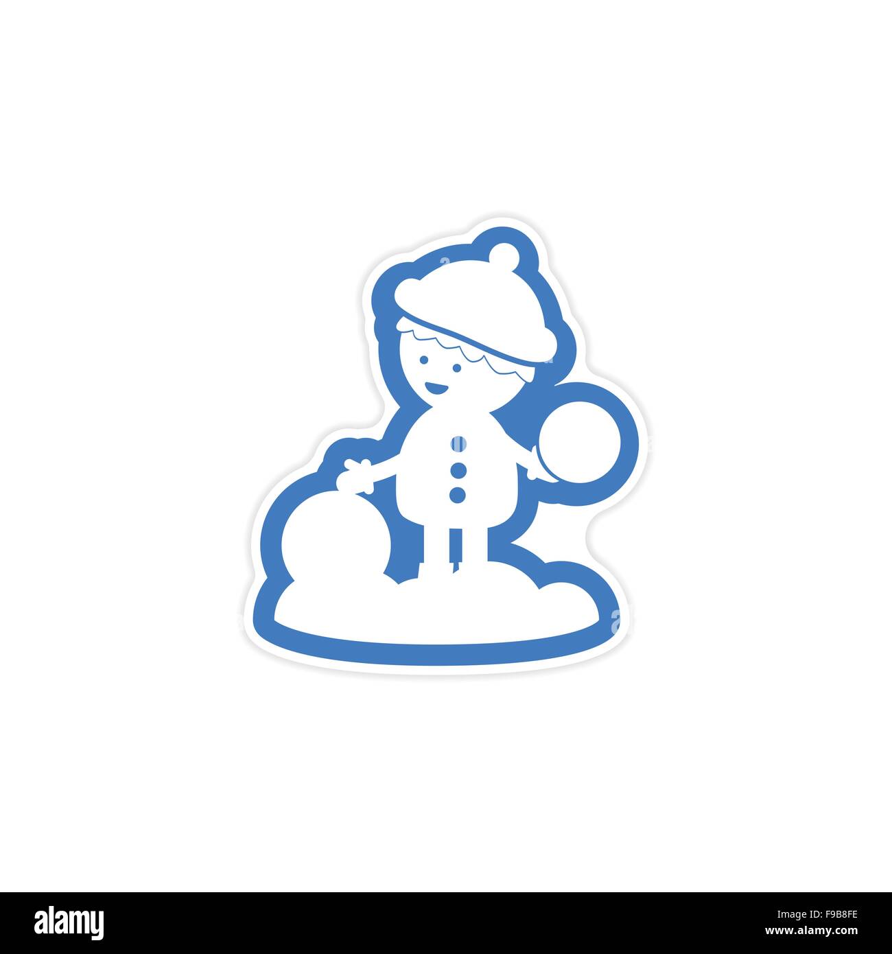 Snowball fight cartoon illustration hi-res stock photography and images ...