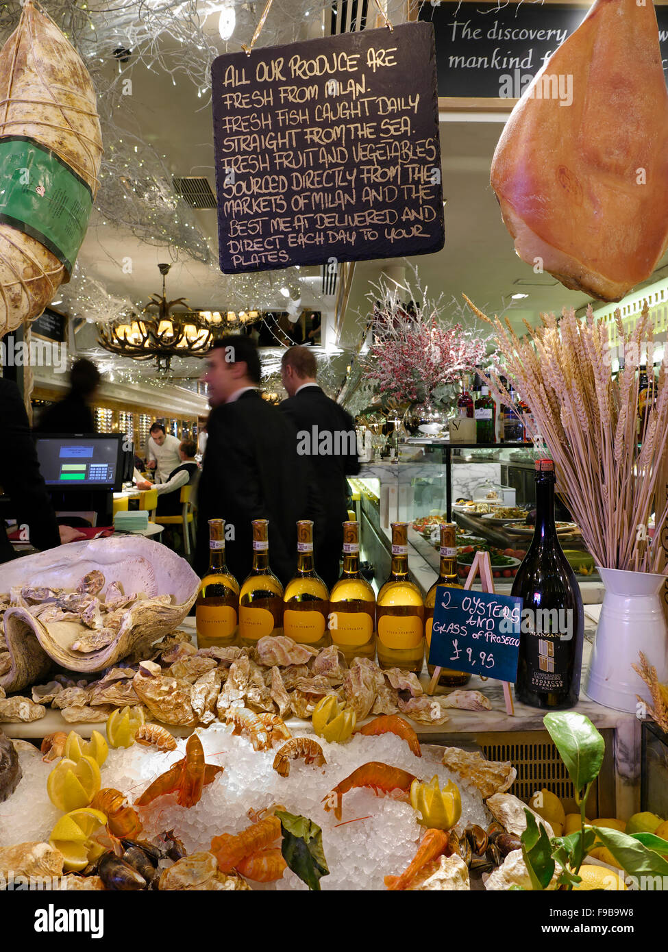 San Carlo Cicchetti Italian restaurant window food display Piccadilly ...