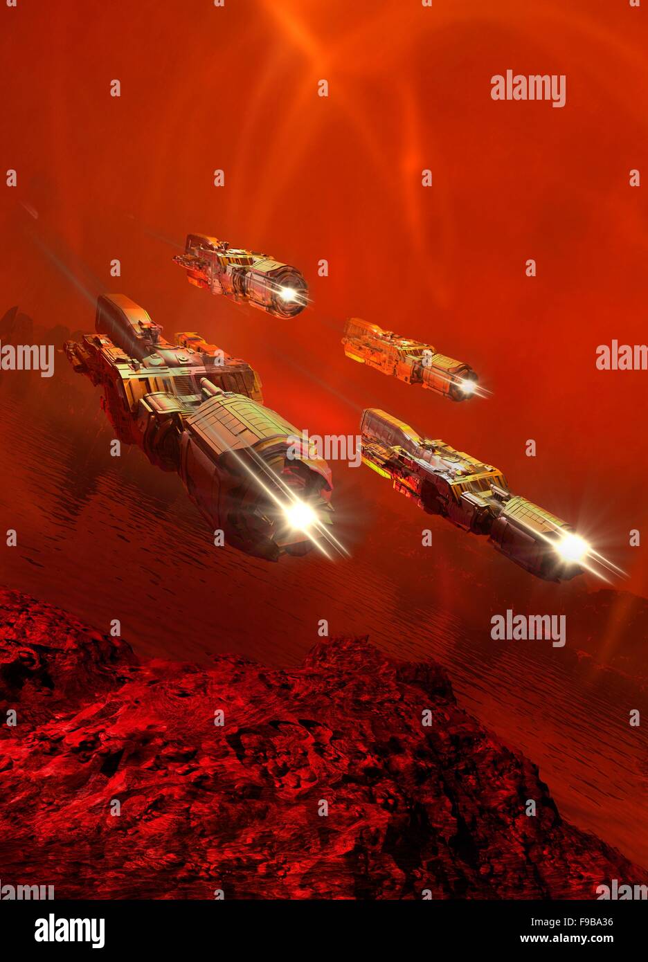 Futuristic space craft hi-res stock photography and images - Alamy