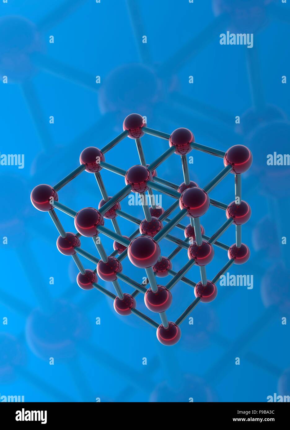 Molecular model, computer illustration Stock Photo - Alamy