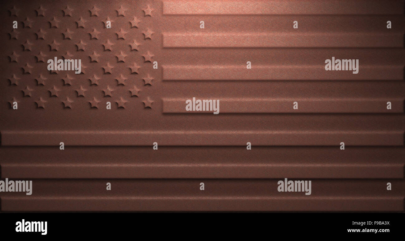 Us flag on rusty metal hi-res stock photography and images - Alamy