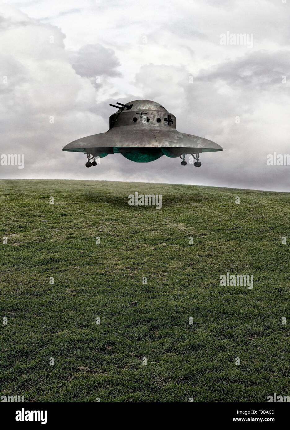 UFO, computer illustration Stock Photo - Alamy