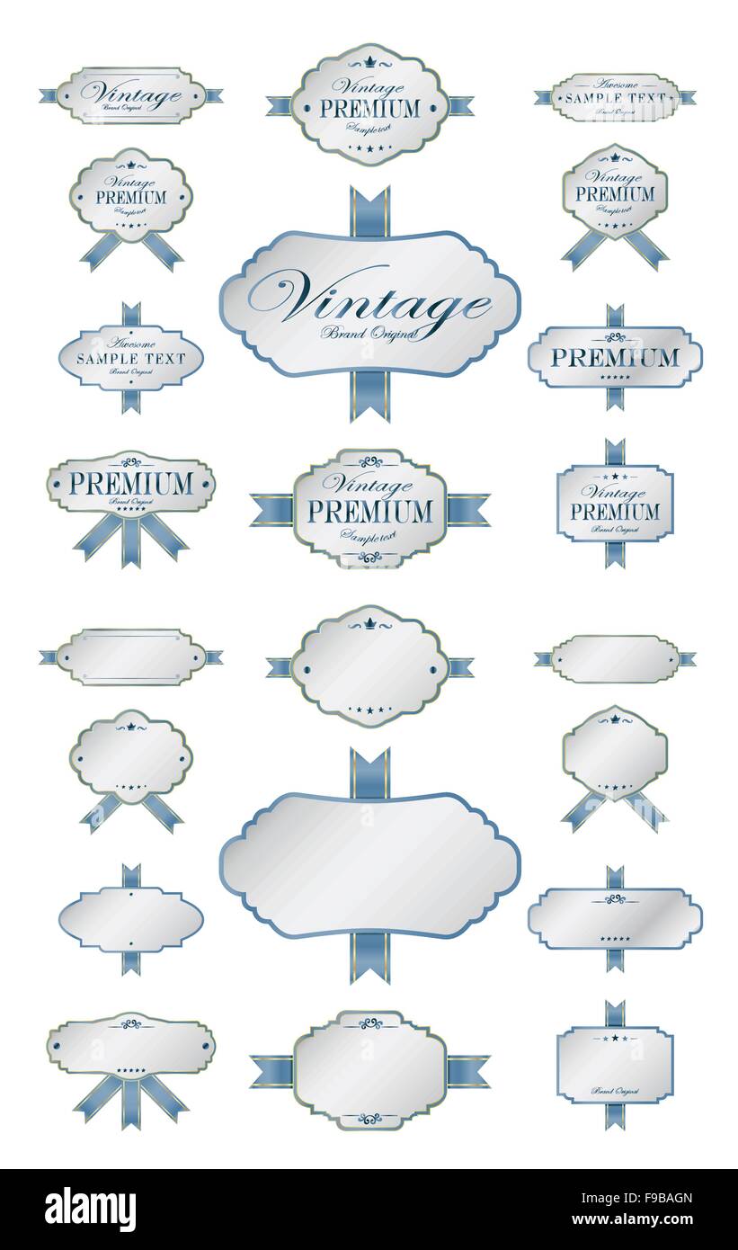 Blank Blue Label Templates