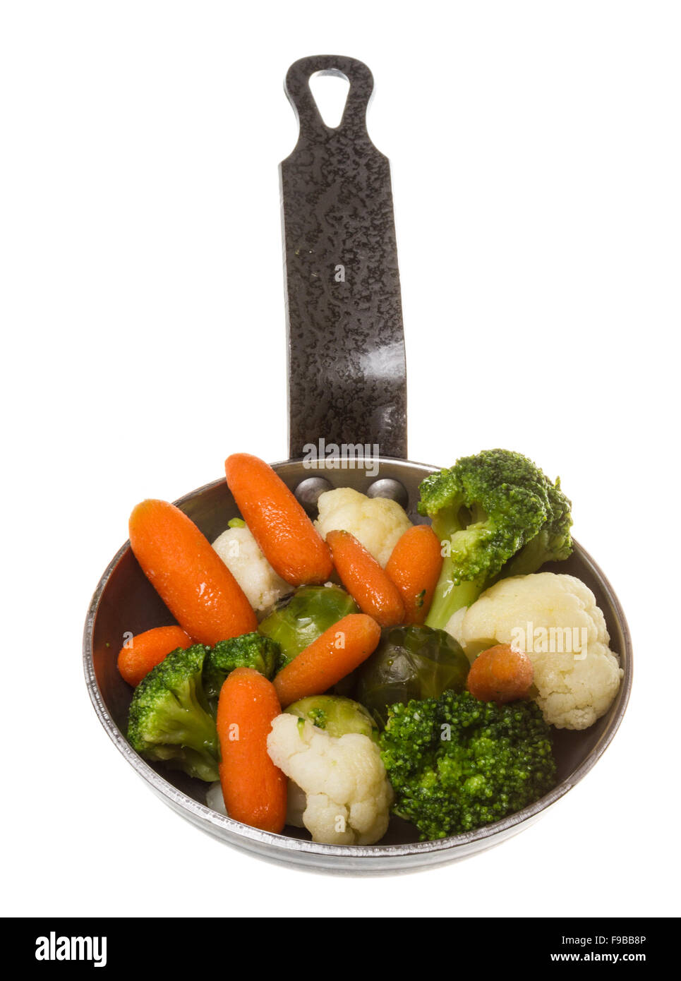 mixed vegetables with fresh sprout in pan Stock Photo - Alamy