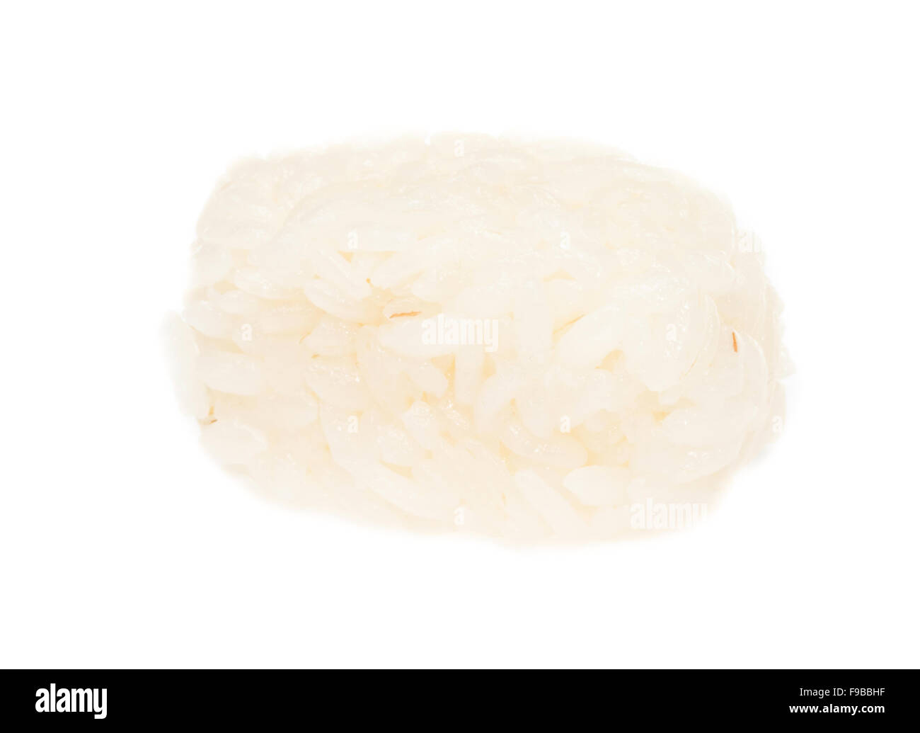 The boiled Chinese rice on a white background Stock Photo - Alamy