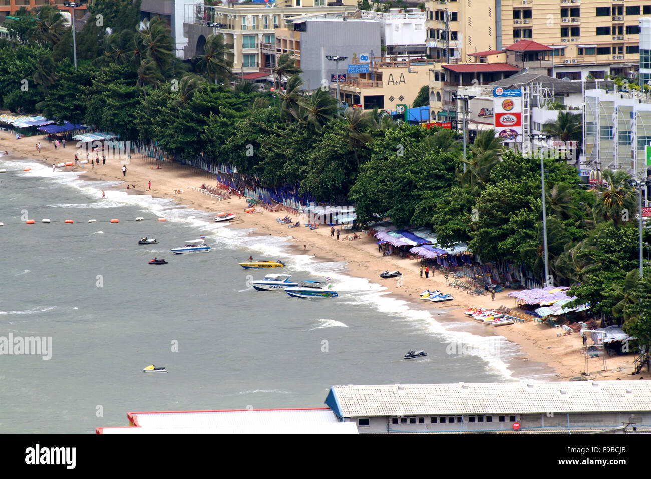 PATTAYA - SEPTEMBER 10 : Pattaya-city birds view September 10, 2011 in ...