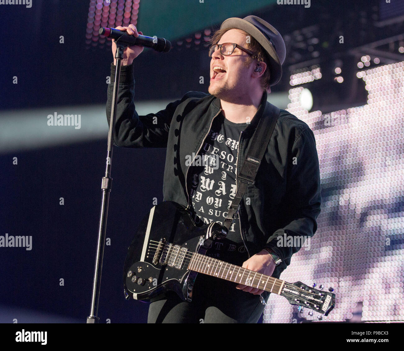 Los Angeles, California, USA. 13th Dec, 2015. Musician PATRICK STUMP of ...