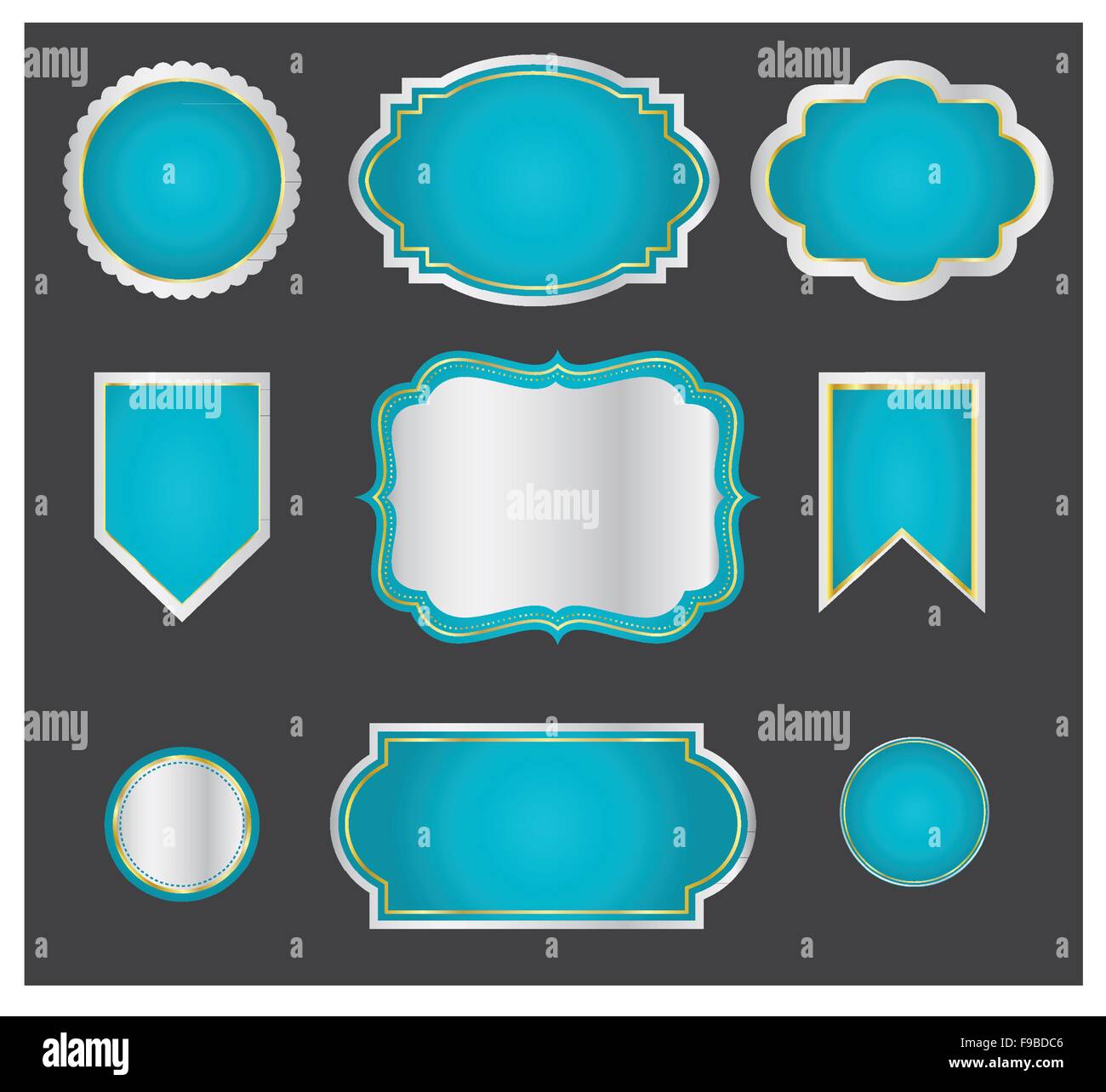 Blank label sticker Stock Vector Images - Alamy