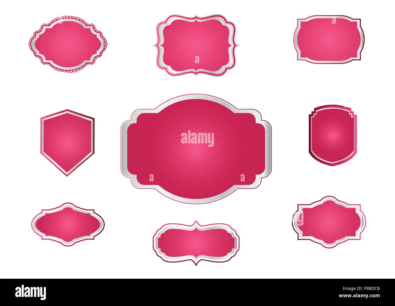 Blank label sticker Stock Vector Images - Alamy