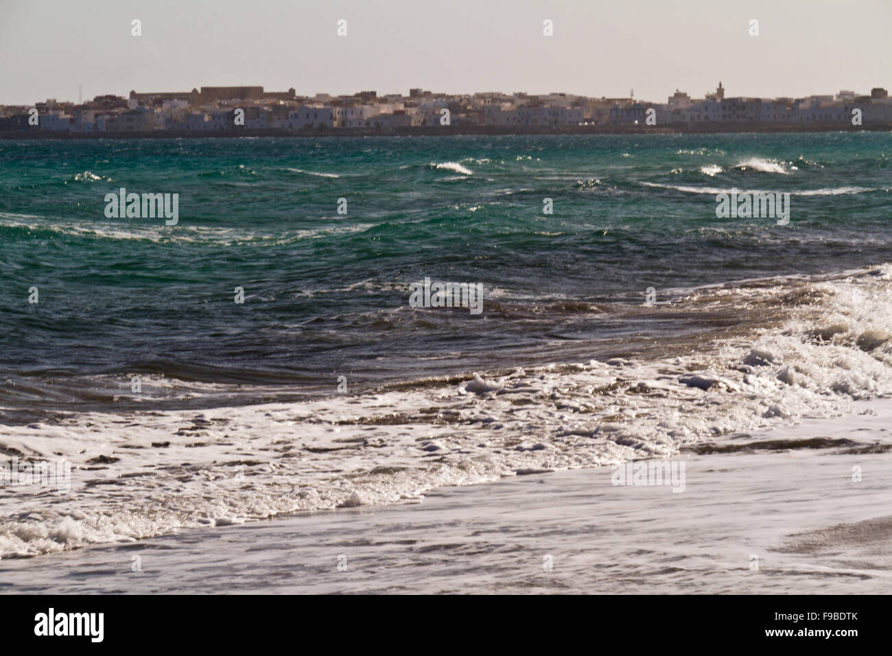 Sea waves on the Mediterranean sea Stock Photo - Alamy