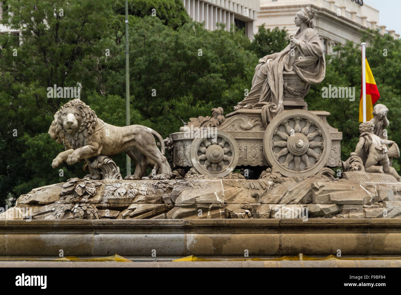 Cibeles Fountain on Plaza de Cibeles in Madrid, Spain Stock Photo - Alamy