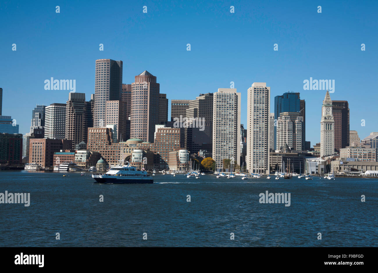 High Rise office buildings and The Custom House The Waterfront Boston ...