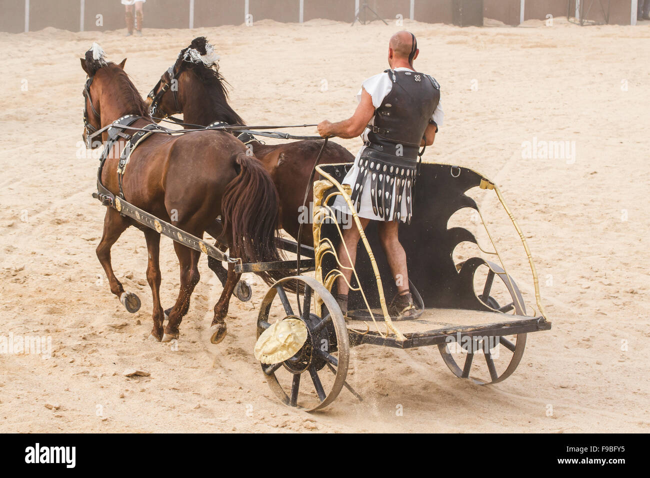 Leader, Roman chariots in the circus arena, fighting warriors and ...