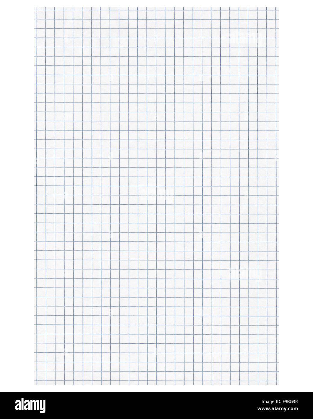 Real blank notebook sheet, checked paper page background Stock Photo ...