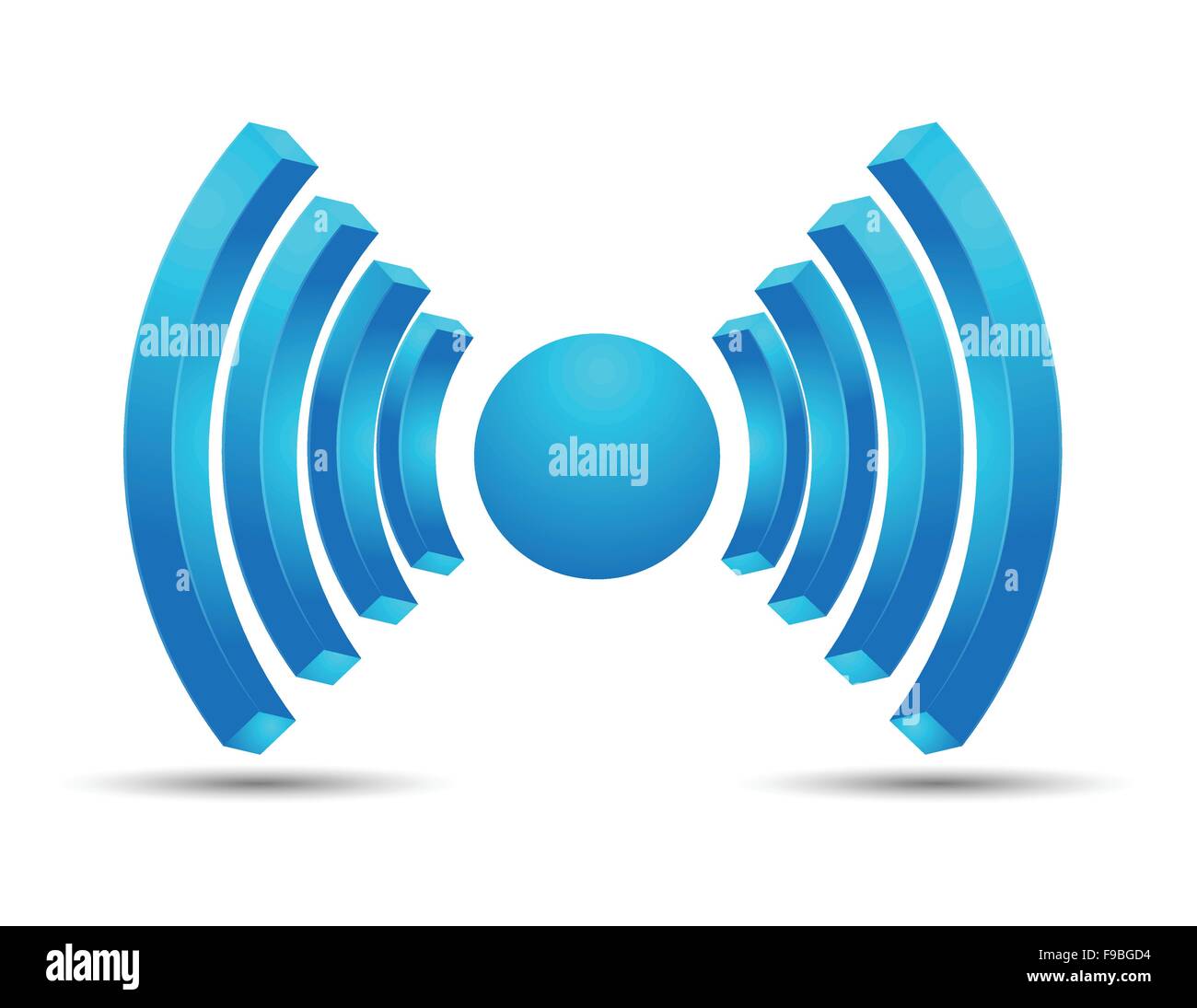 Wireless network symbol wifi Stock Vector Images - Alamy