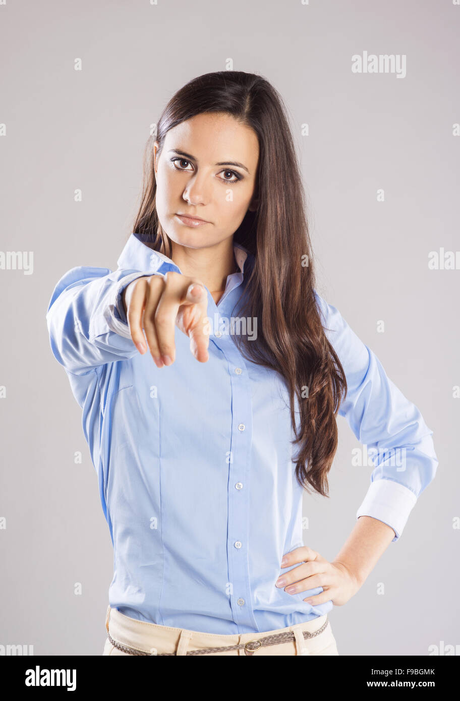 Finger pointing somewhere hi-res stock photography and images - Alamy