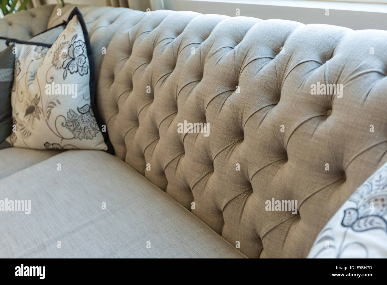 Beautiful Abstract of Luxurious Couch and Pillow Detail Stock Photo - Alamy