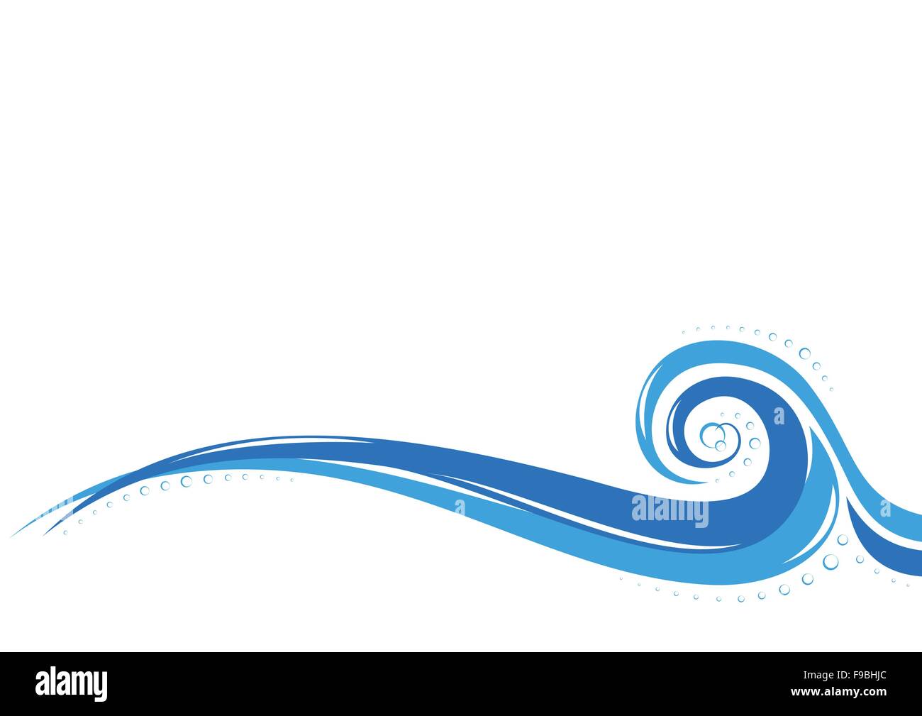 Abstract aqua wave design background, vector illustration Stock Vector ...
