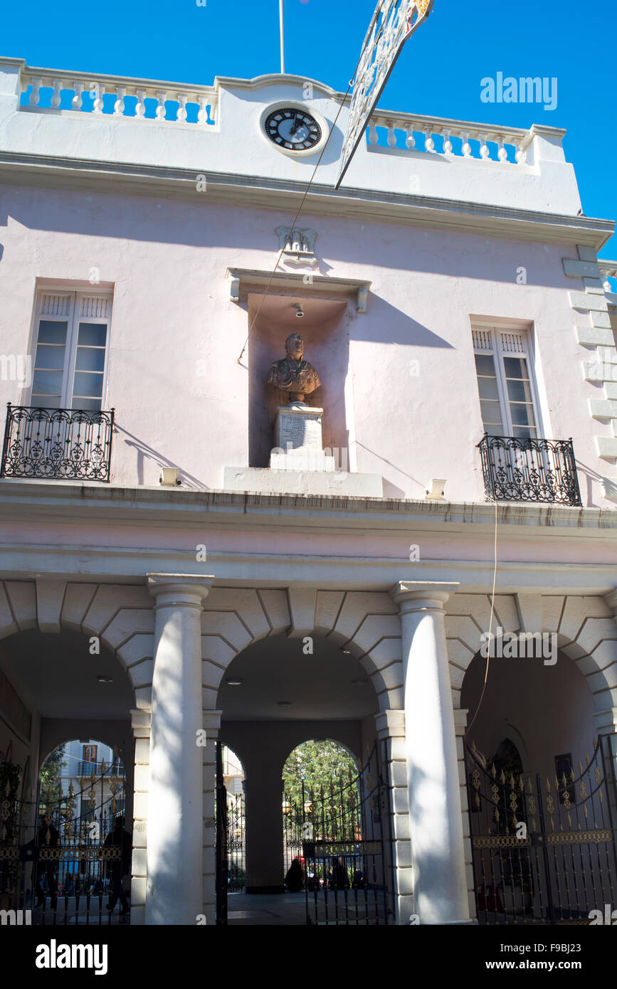 The John Mackintosh Building on the Rock of Gibraltar at the entrance ...