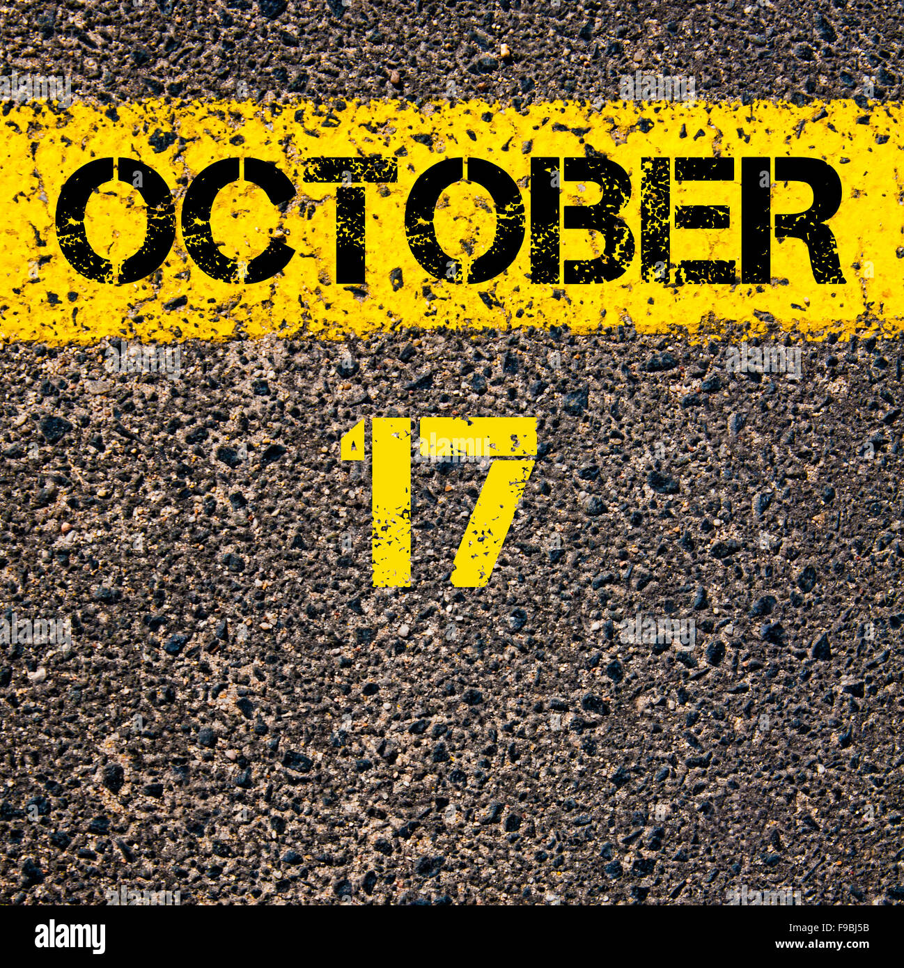 17 october calendar day written hi-res stock photography and images - Alamy