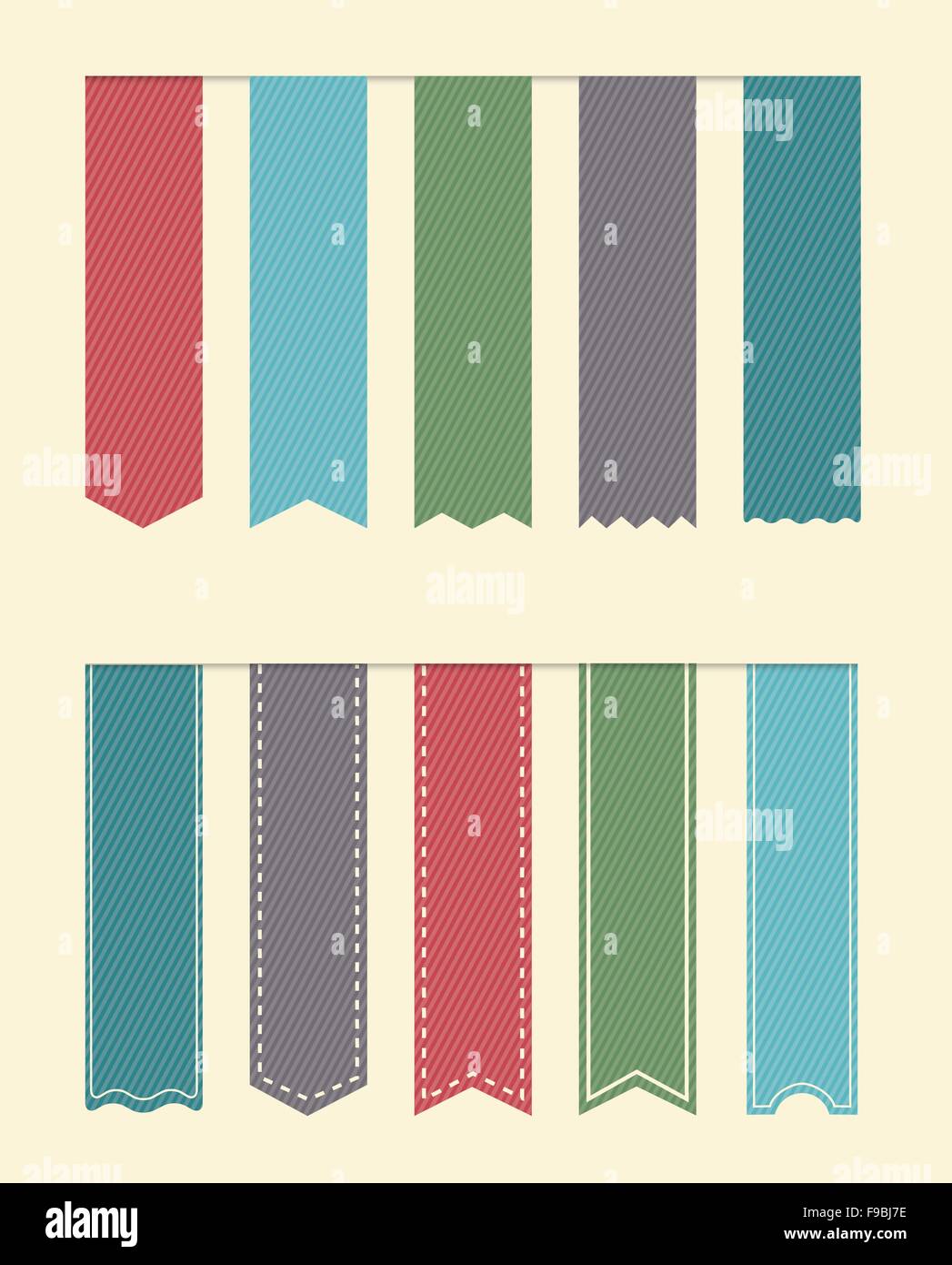 blank retro vintage vertical labels template Stock Vector Image & Art ...