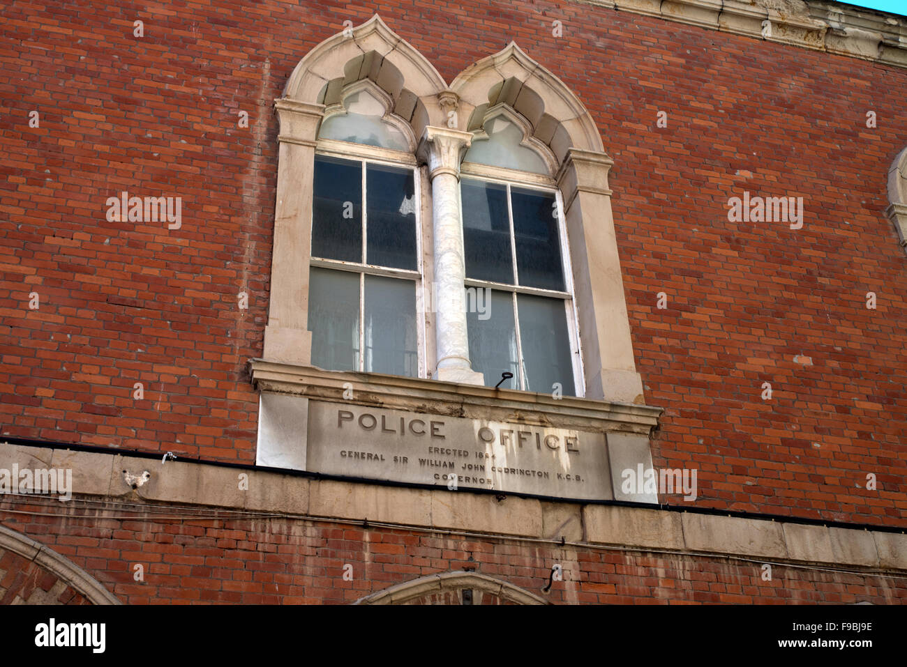 Old Police Station on the Rock of Gibraltar at the entrance to the ...