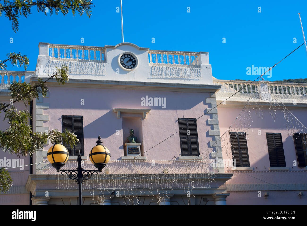 The John Mackintosh Building on the Rock of Gibraltar at the entrance ...