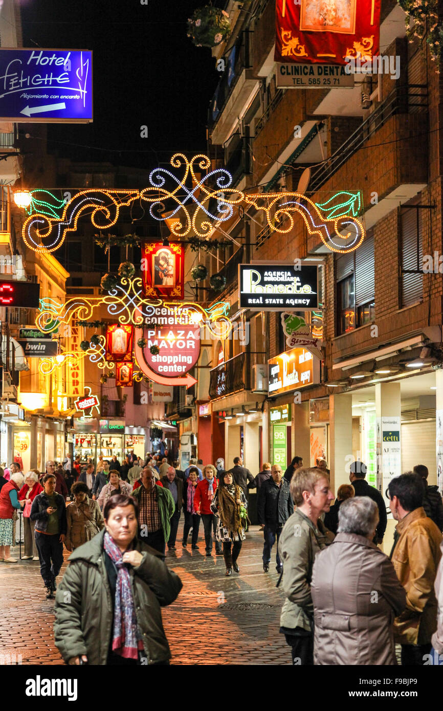 Benidorm night hi-res stock photography and images - Alamy