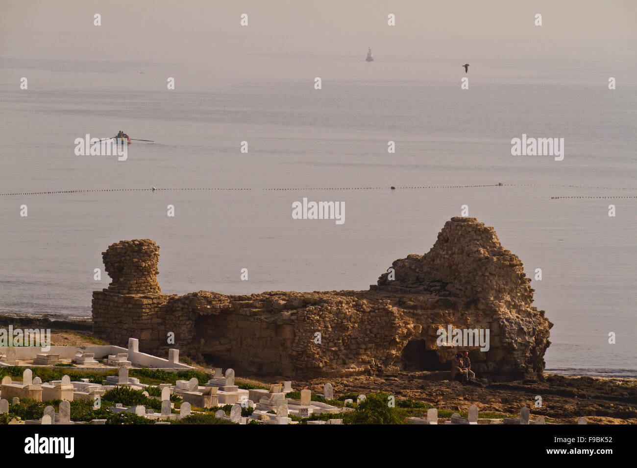 Ribat - arabic fortification and cemetery in Mahdia - seaside town in ...