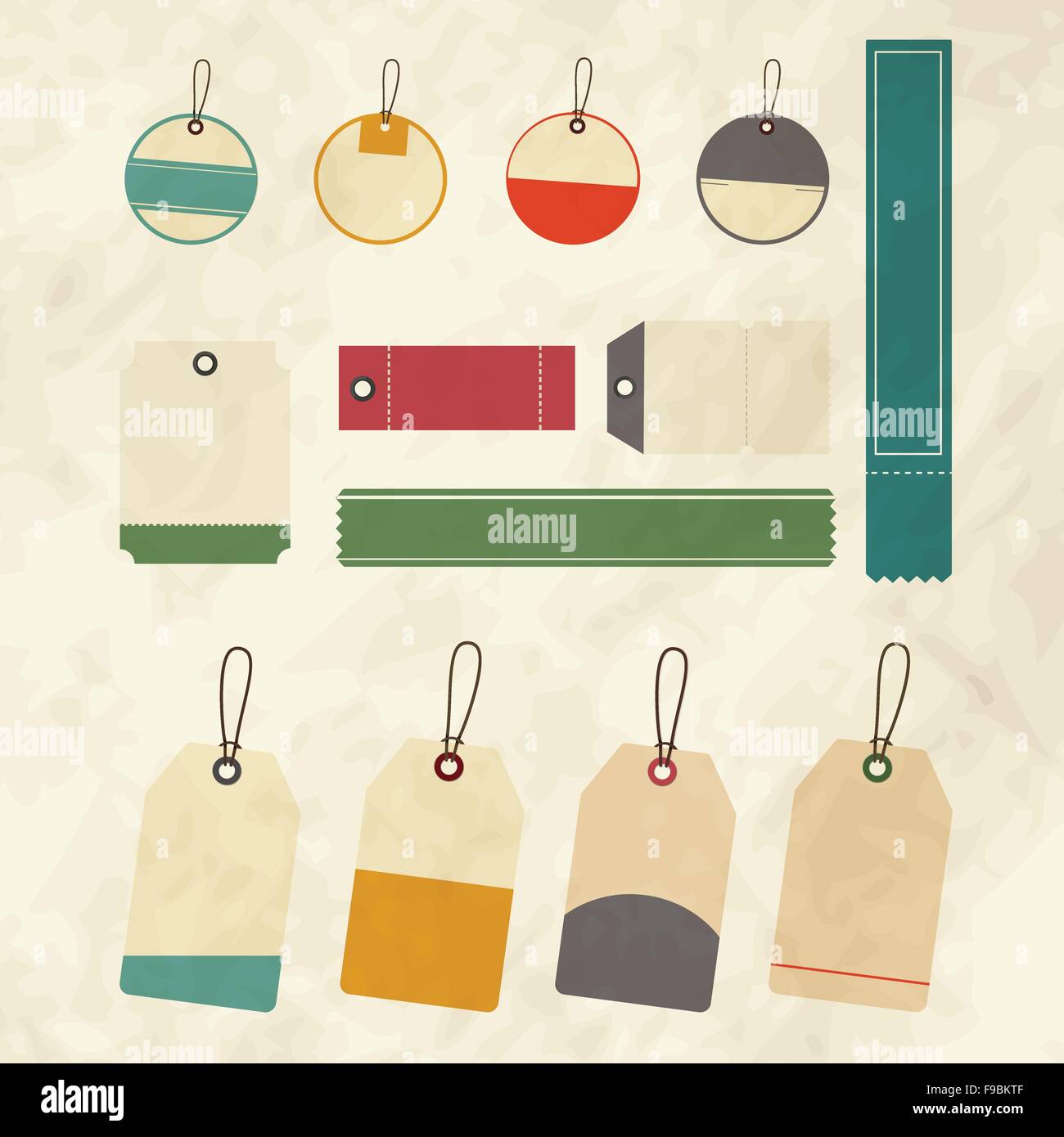 blank tags vintage style Stock Vector Image & Art - Alamy