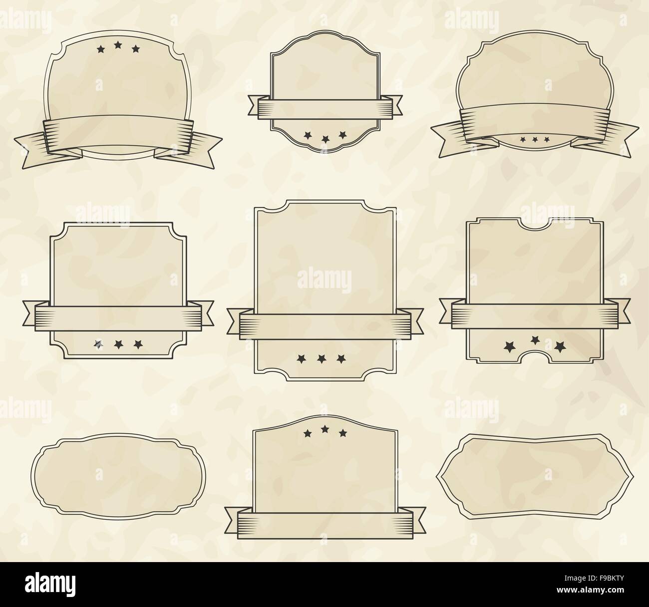 Old Blank Stock Vector Images Alamy
