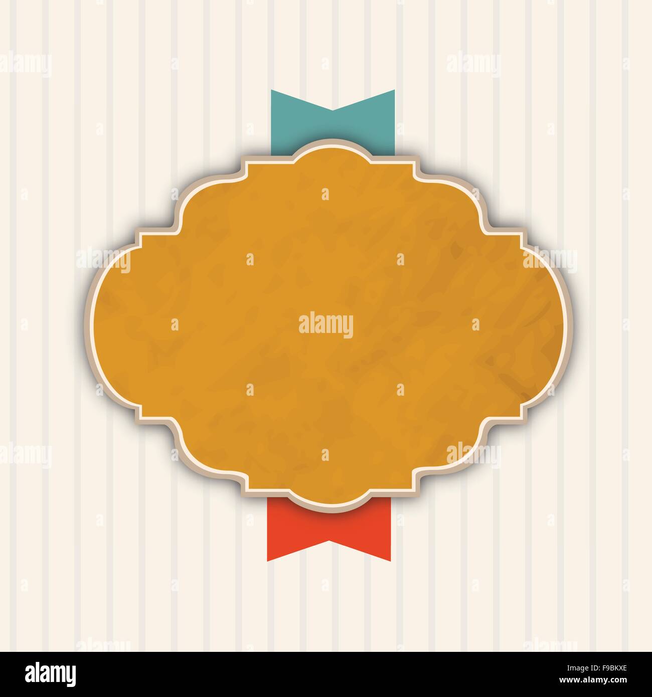 retro vintage label background on wood background Stock Vector Image ...