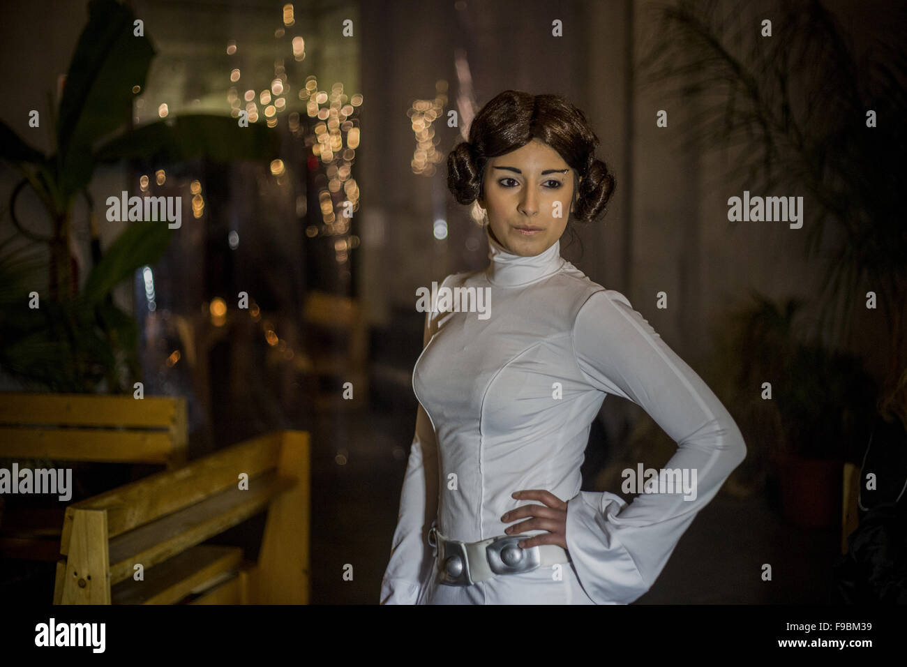 Roma, Italy. 15th Dec, 2015. Gathering of Star Wars fans, right before ...