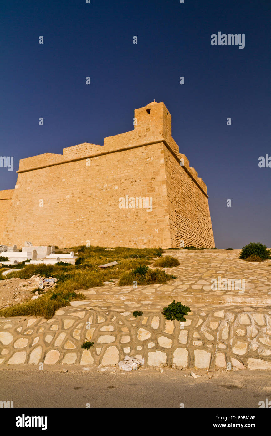 Ribat - arabic fortification and cemetery in Mahdia - seaside town in ...