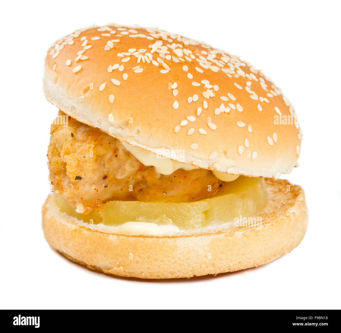 hamburger isolated on white Stock Photo - Alamy