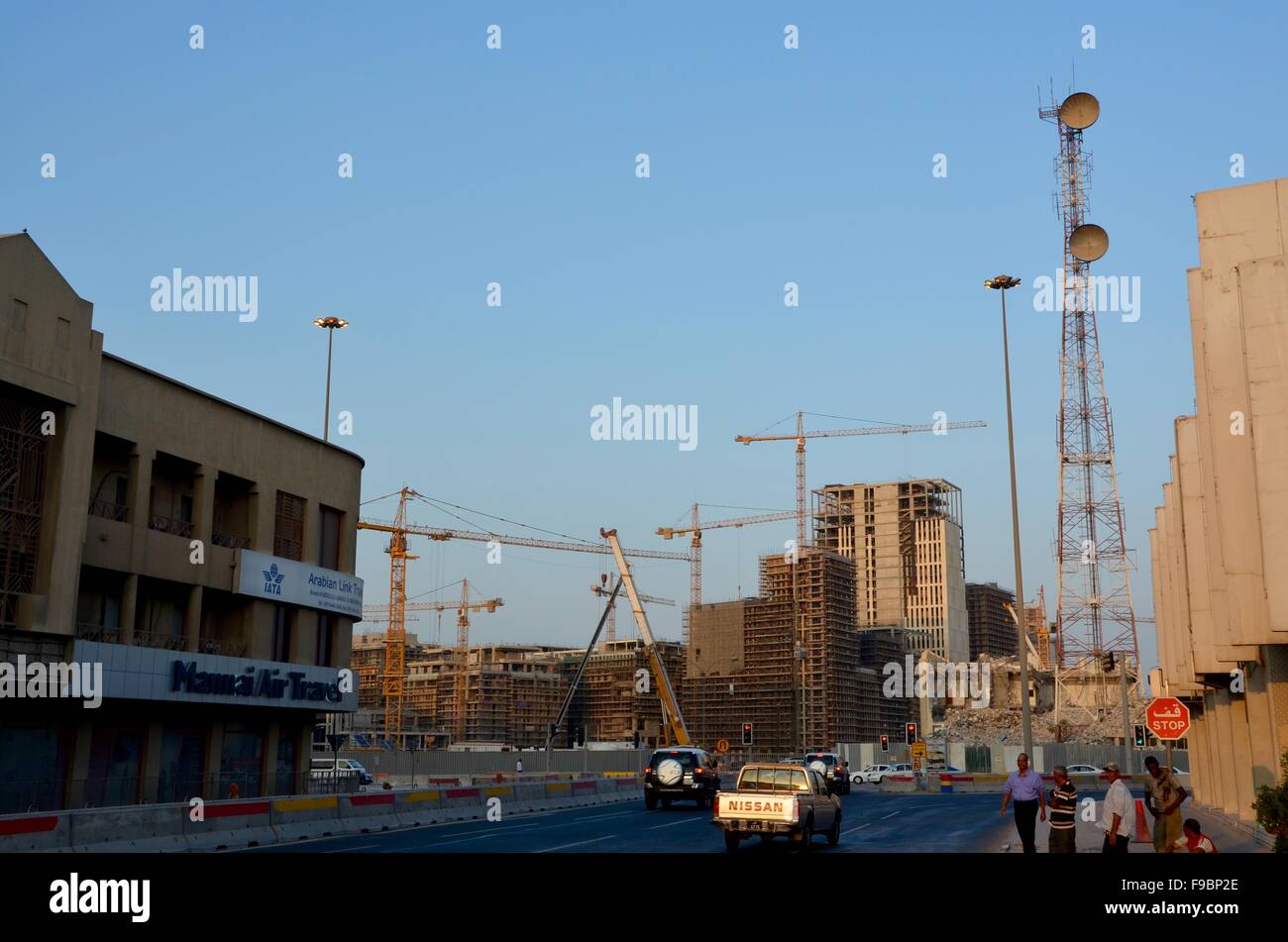 construction area at Doha Stock Photo - Alamy