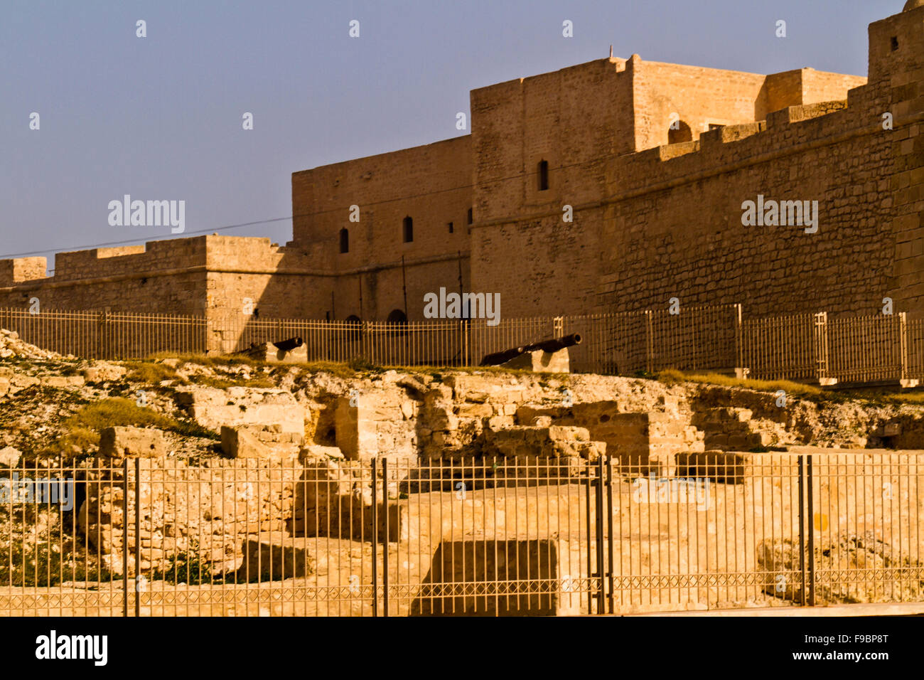 Ribat - arabic fortification and cemetery in Mahdia - seaside town in ...