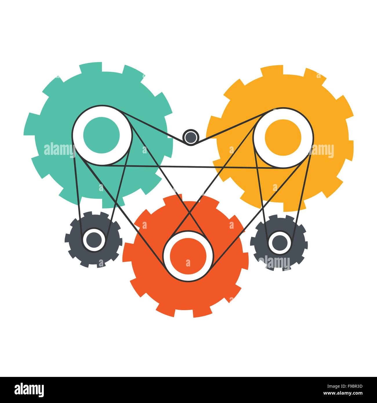 Heart engine working concept Stock Vector Image & Art - Alamy