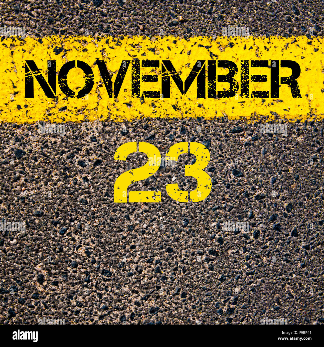 23 november calendar day written hi-res stock photography and images ...